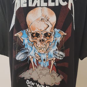 Metallica Lace up Chain T Shirt - Rock Metal Band - Concert Shirt - Etsy