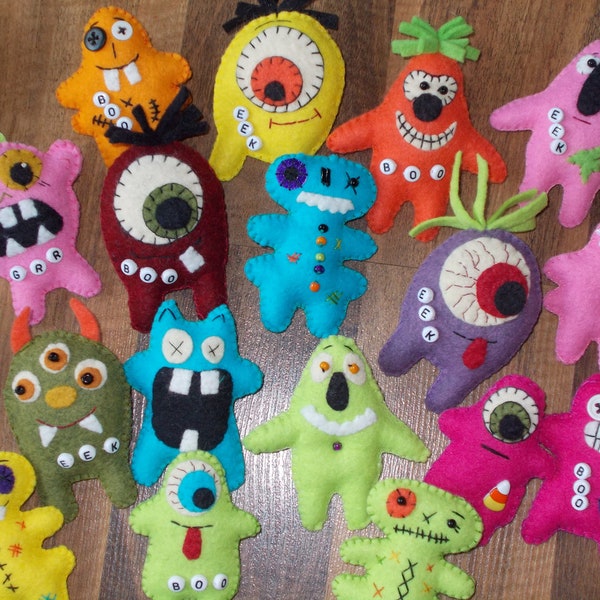 Felt Monsters - Etsy