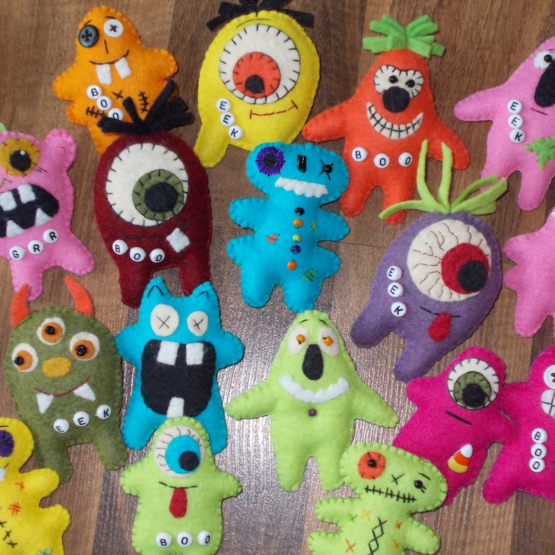 Felt Monsters - Etsy