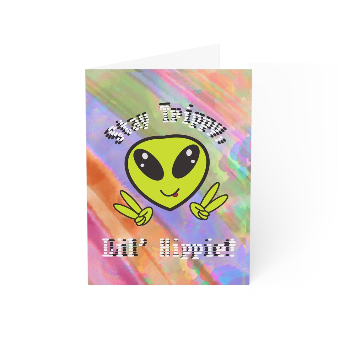 Vibrant Alien Greeting Cards for All Occasions, Fun Invitations ...