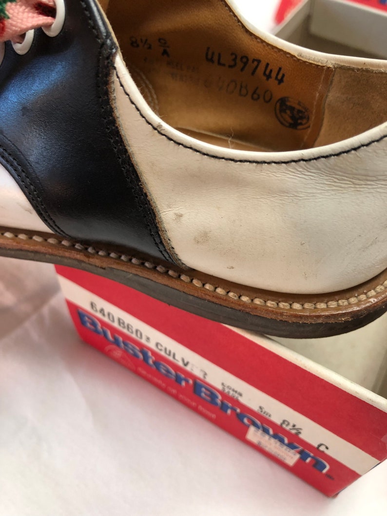 Buster Brown Saddle Shoes With Original Box Child Size 8 1/2 - Etsy