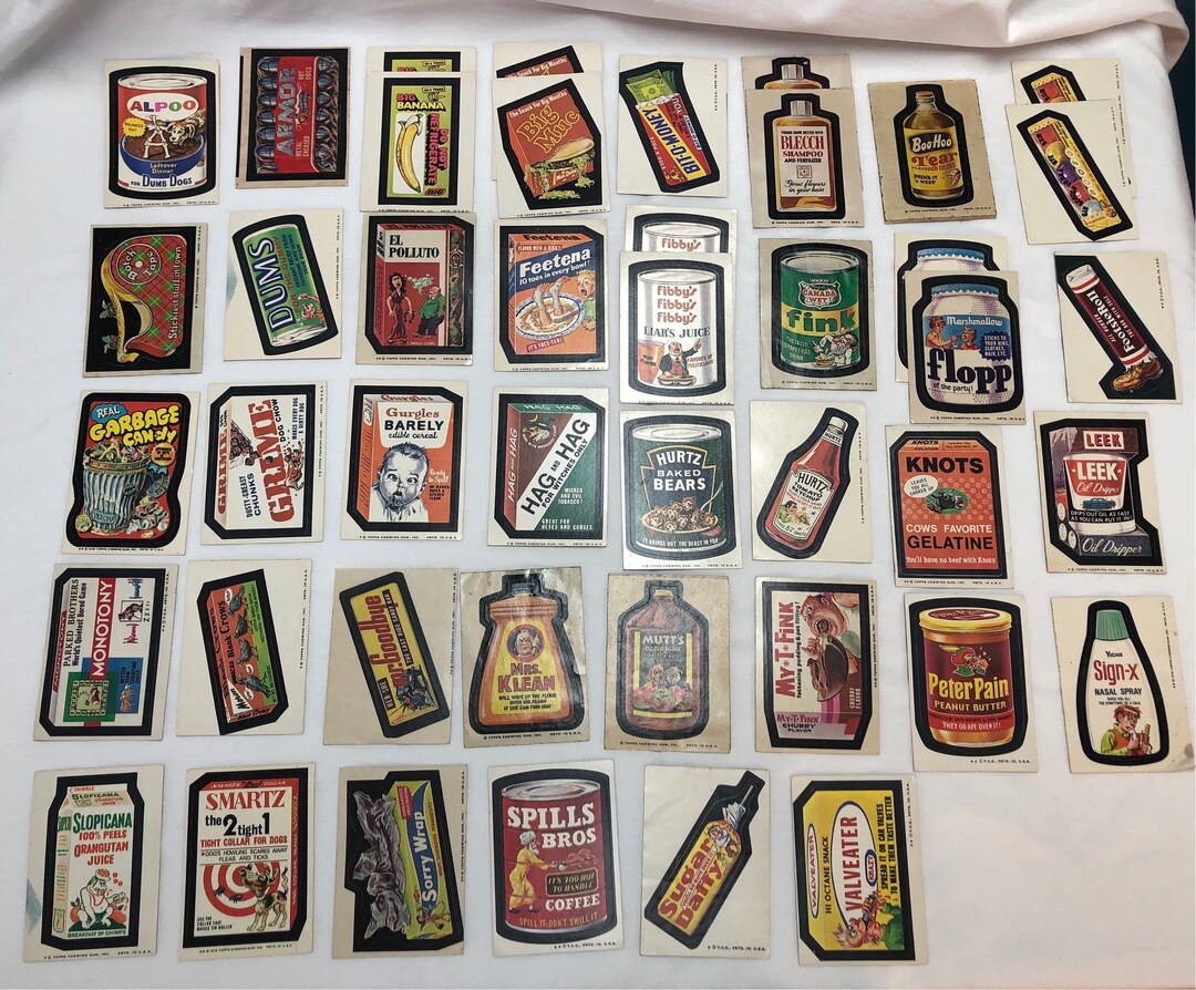 Wacky Pack Stickers 44 From the 70s - Etsy
