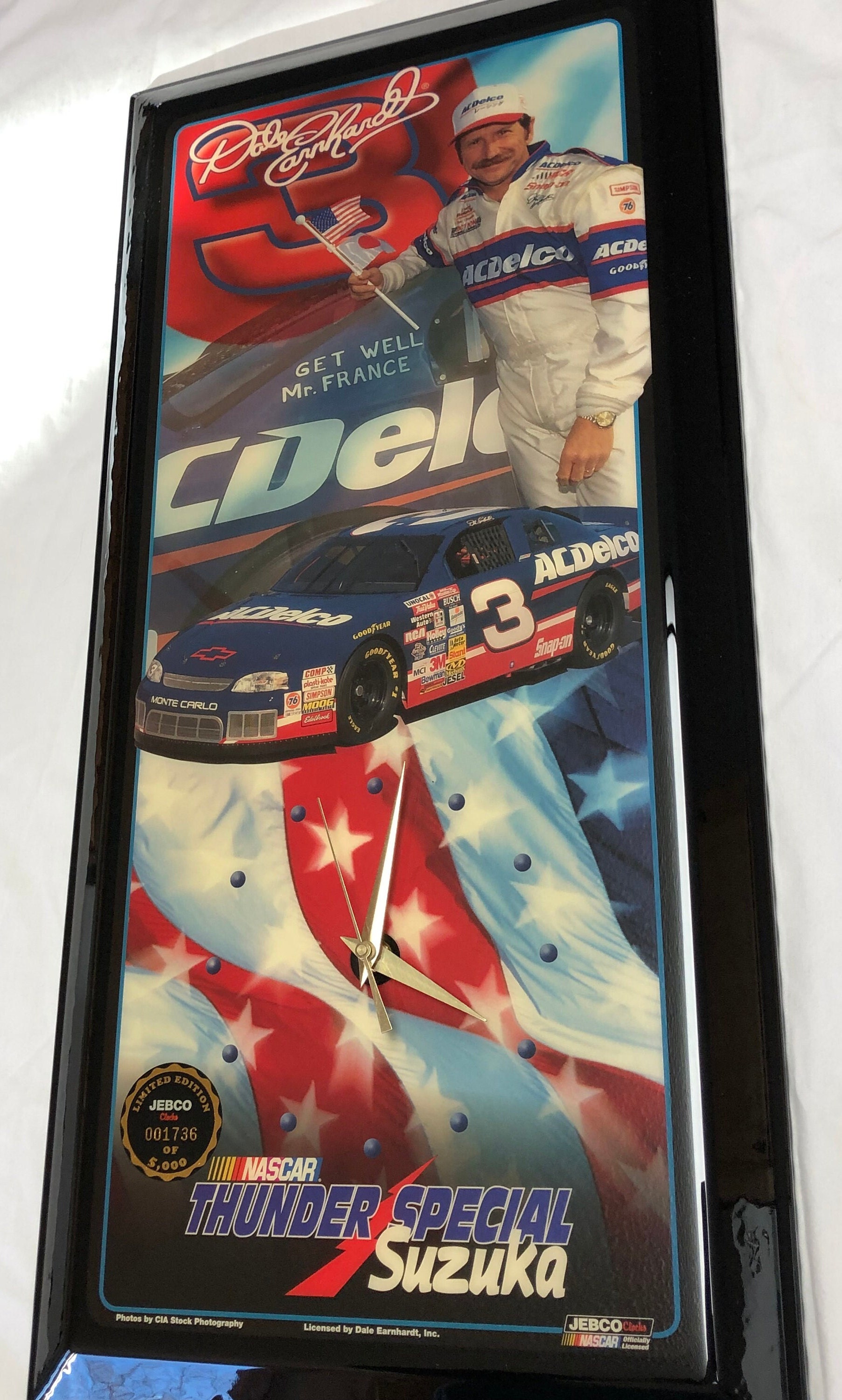 Dale Earnhardt AC Delco Clock New in Box Numbered 001736 of 5000 - Etsy