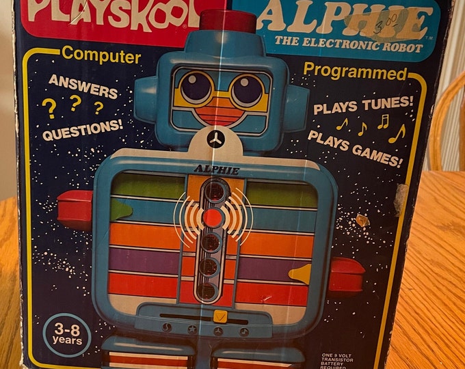 Vintage, Playskool "alphie" 1978 Electronic Robot for Early Learning ...