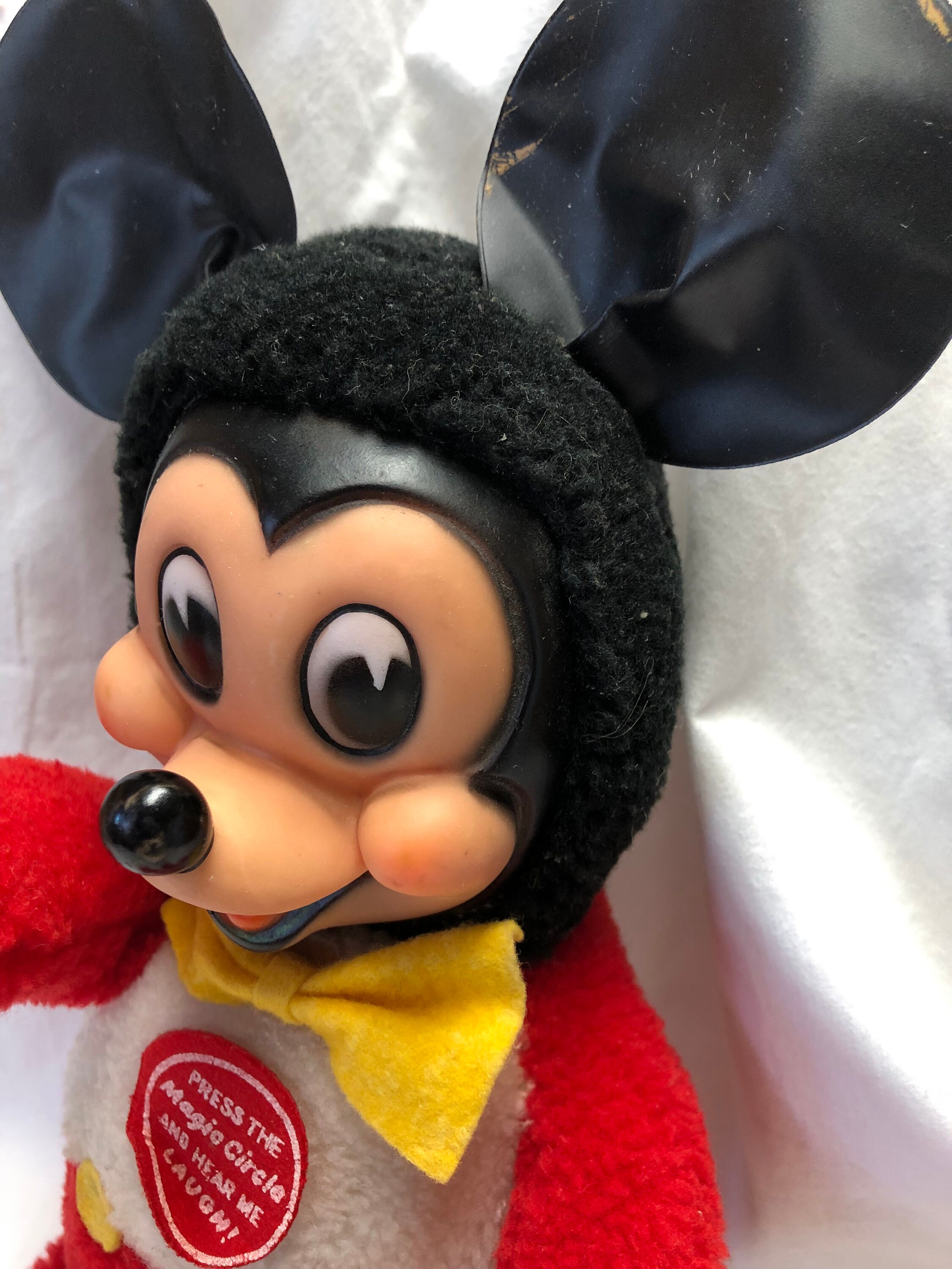 Mickey Mouse Very Old 'press the Magic Circle and Hear Me - Etsy