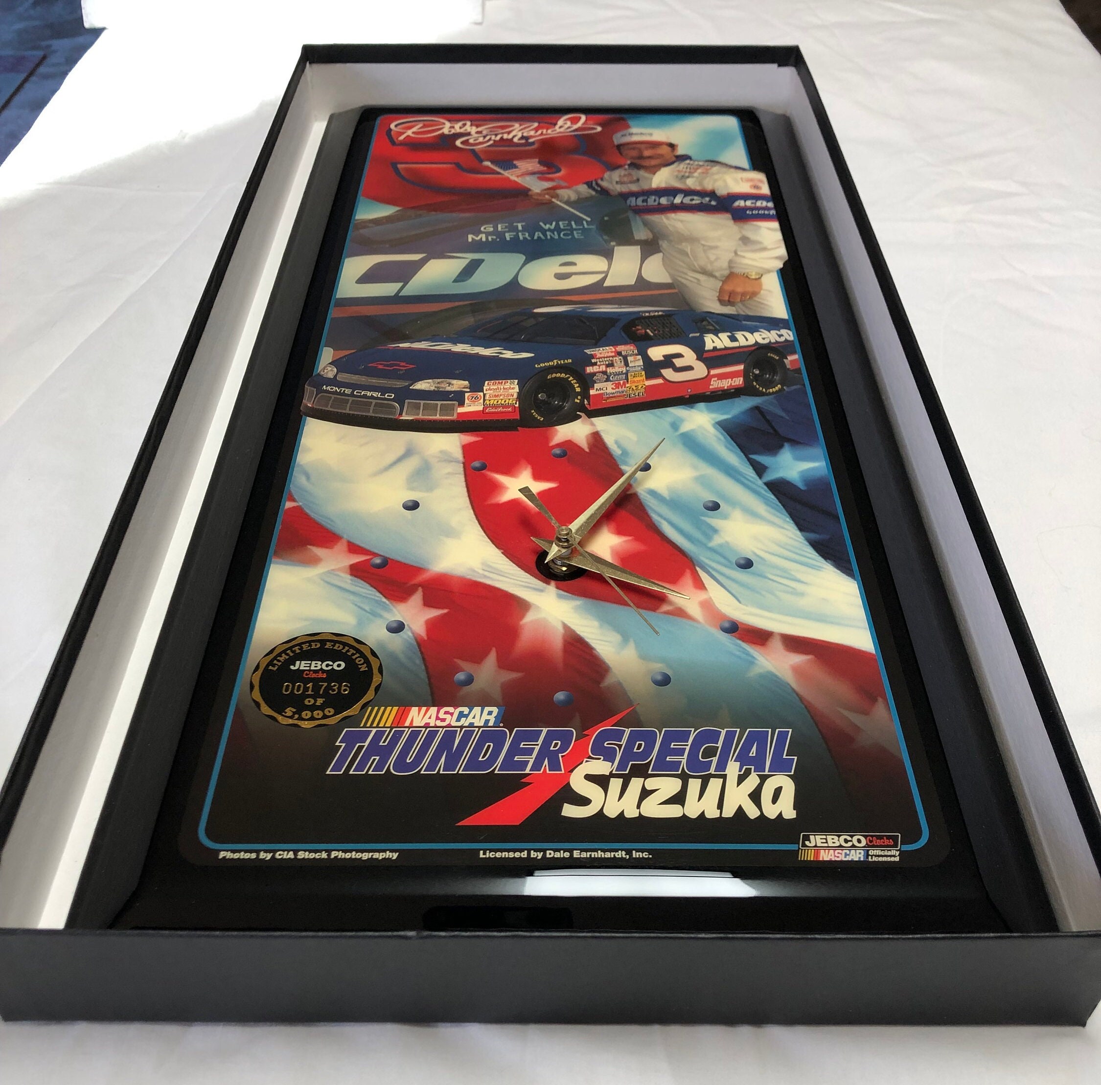 Dale Earnhardt AC Delco Clock New in Box Numbered 001736 of 5000 - Etsy