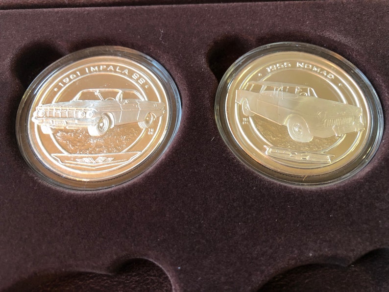 Classic Car Silver Plated Coins - AMC, Buick, Chevrolets, Chrysler ...