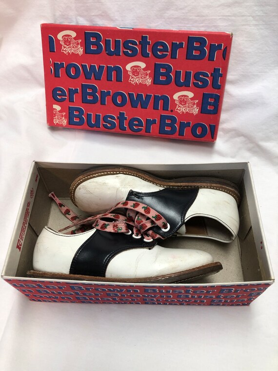 Buster Brown Saddle Shoes with Original Box Child Siz… - Gem