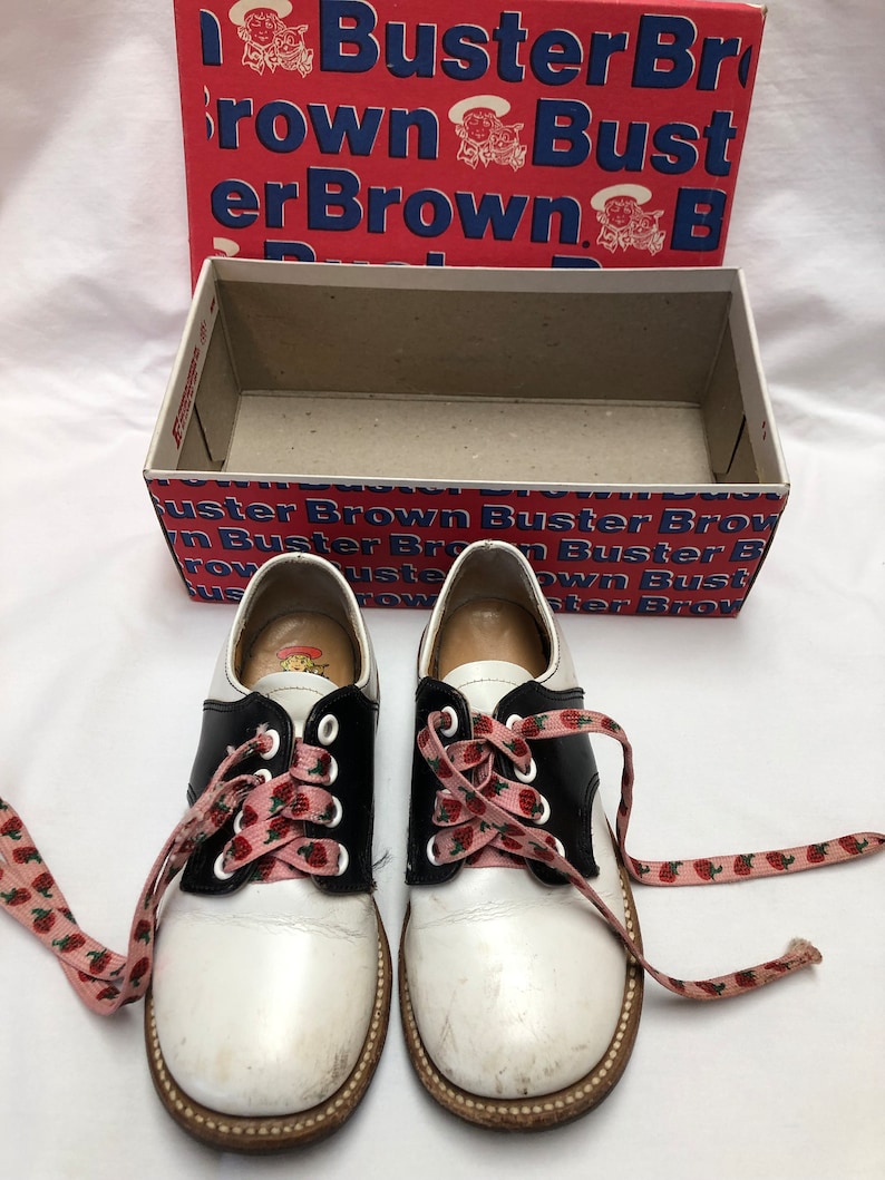Buster Brown Saddle Shoes With Original Box Child Size 8 1/2 - Etsy