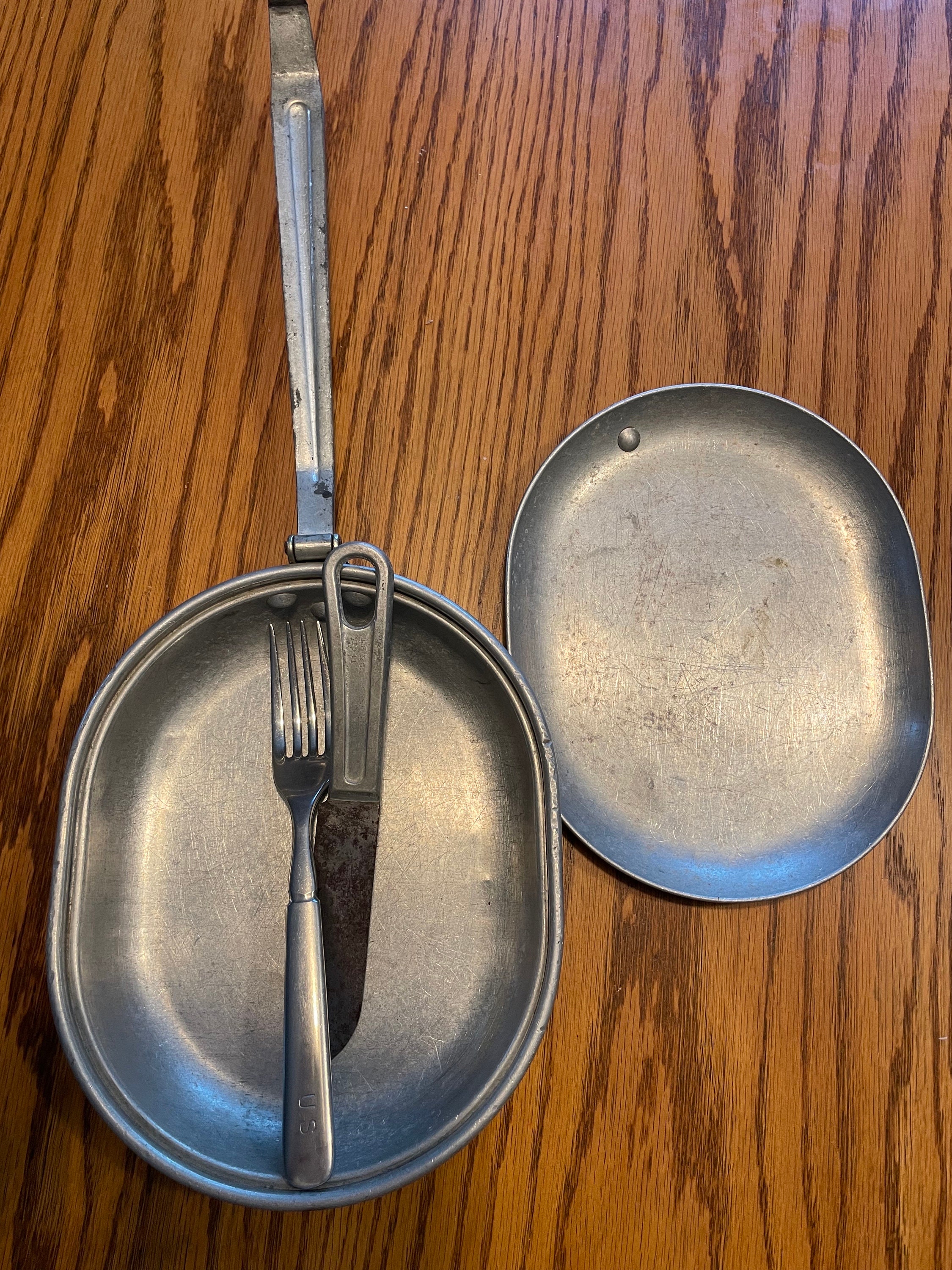 1918 US Army Issued Military Mess Kit With Knife & Fork - Etsy