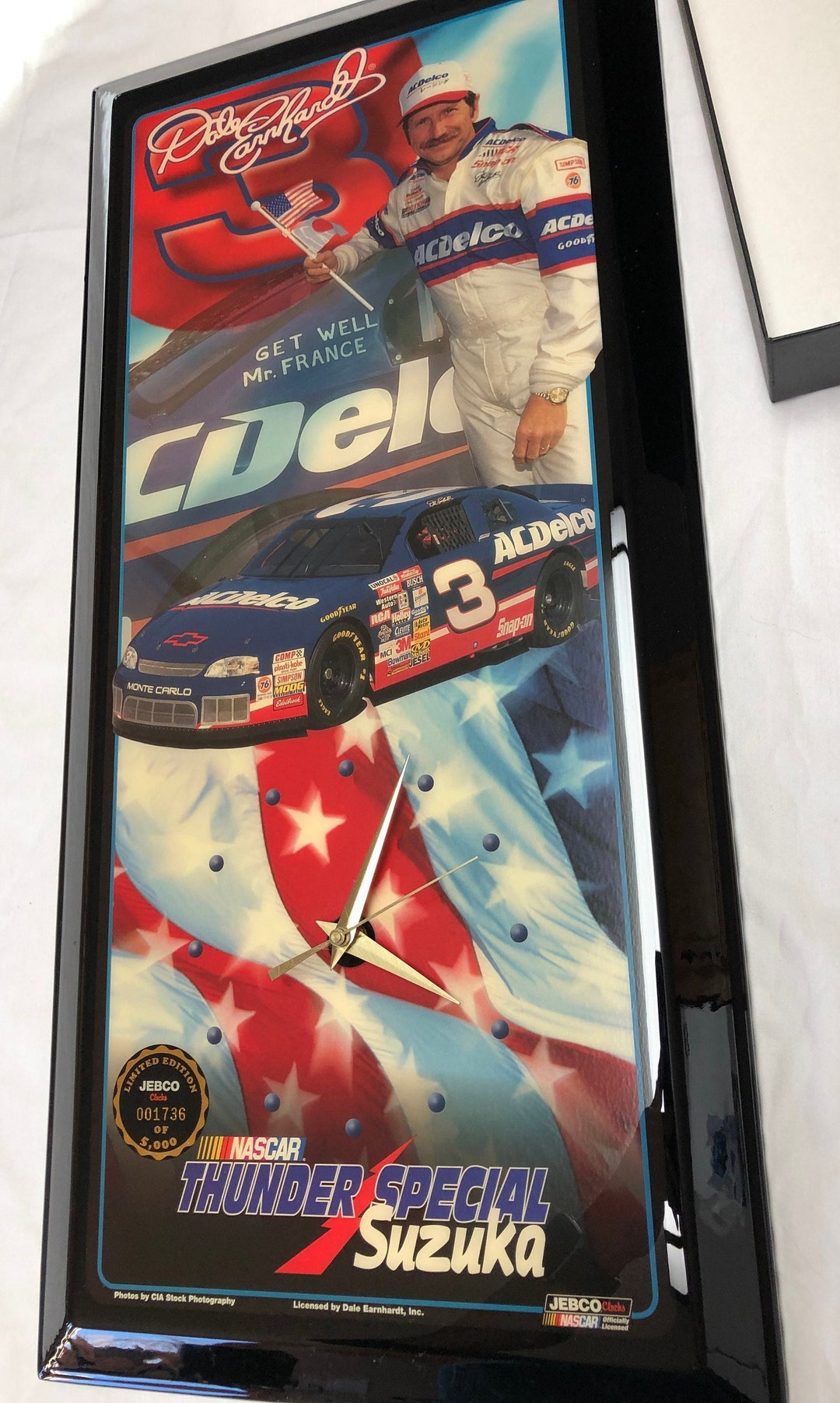 Dale Earnhardt AC Delco Clock New in Box Numbered 001736 of 5000 - Etsy