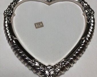 Small Silver Heart Picture Frames - Etsy