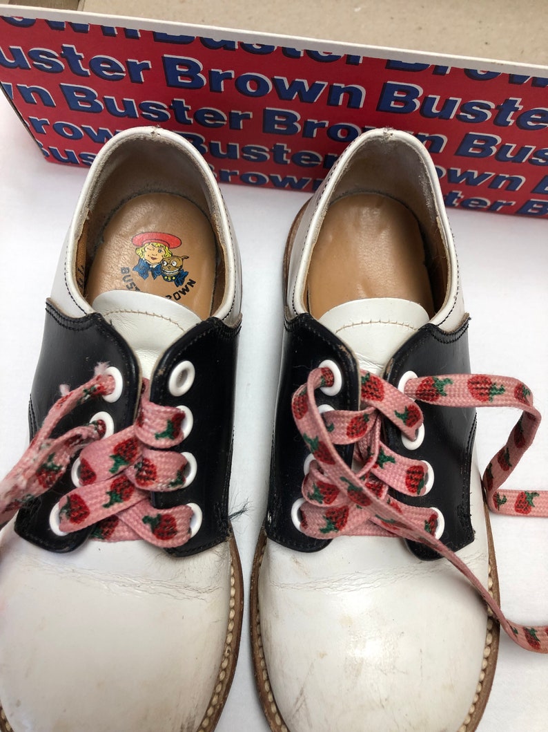 Buster Brown Saddle Shoes With Original Box Child Size 8 1/2 - Etsy