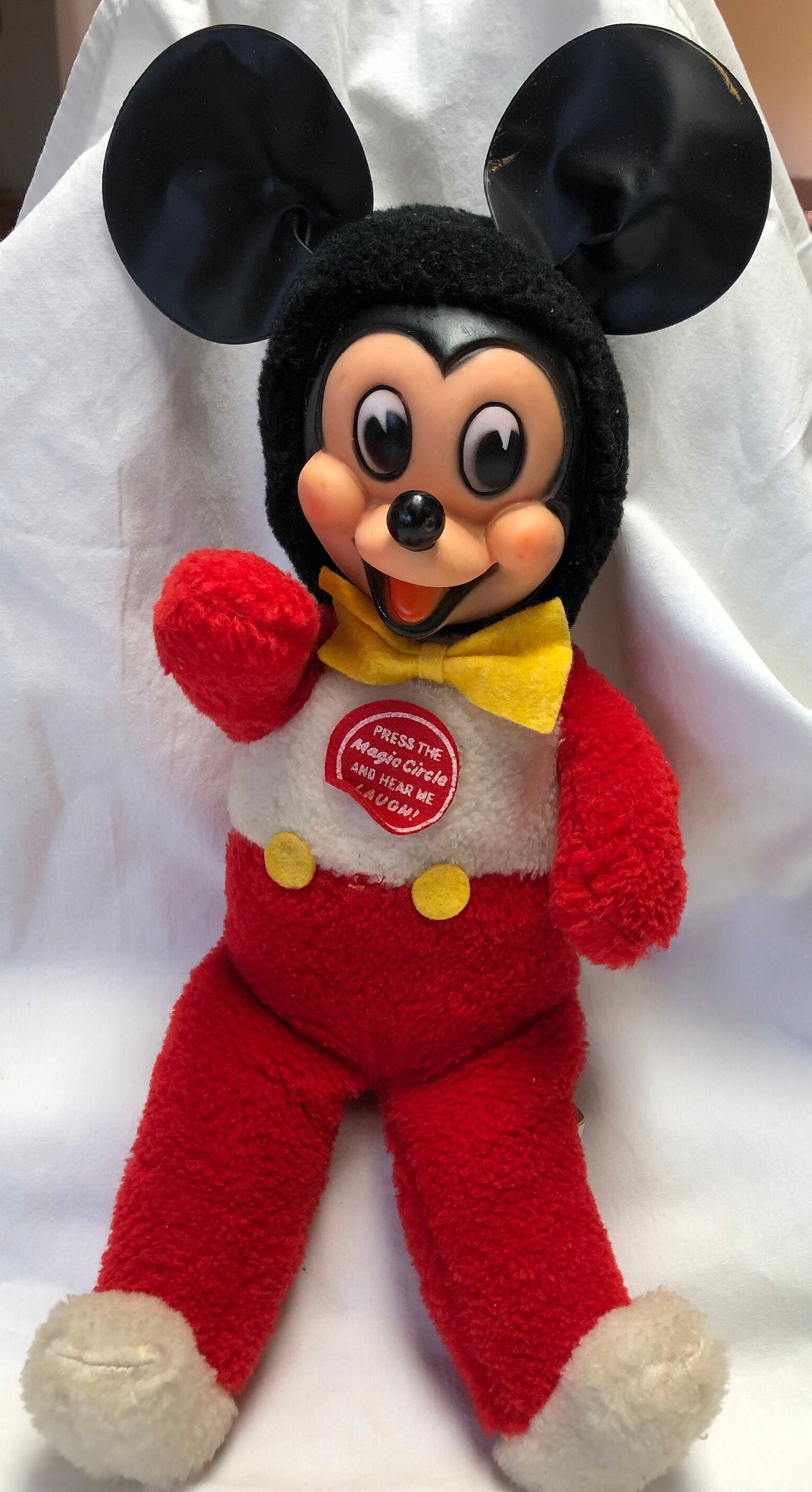 Mickey Mouse Very Old 'press the Magic Circle and Hear Me - Etsy