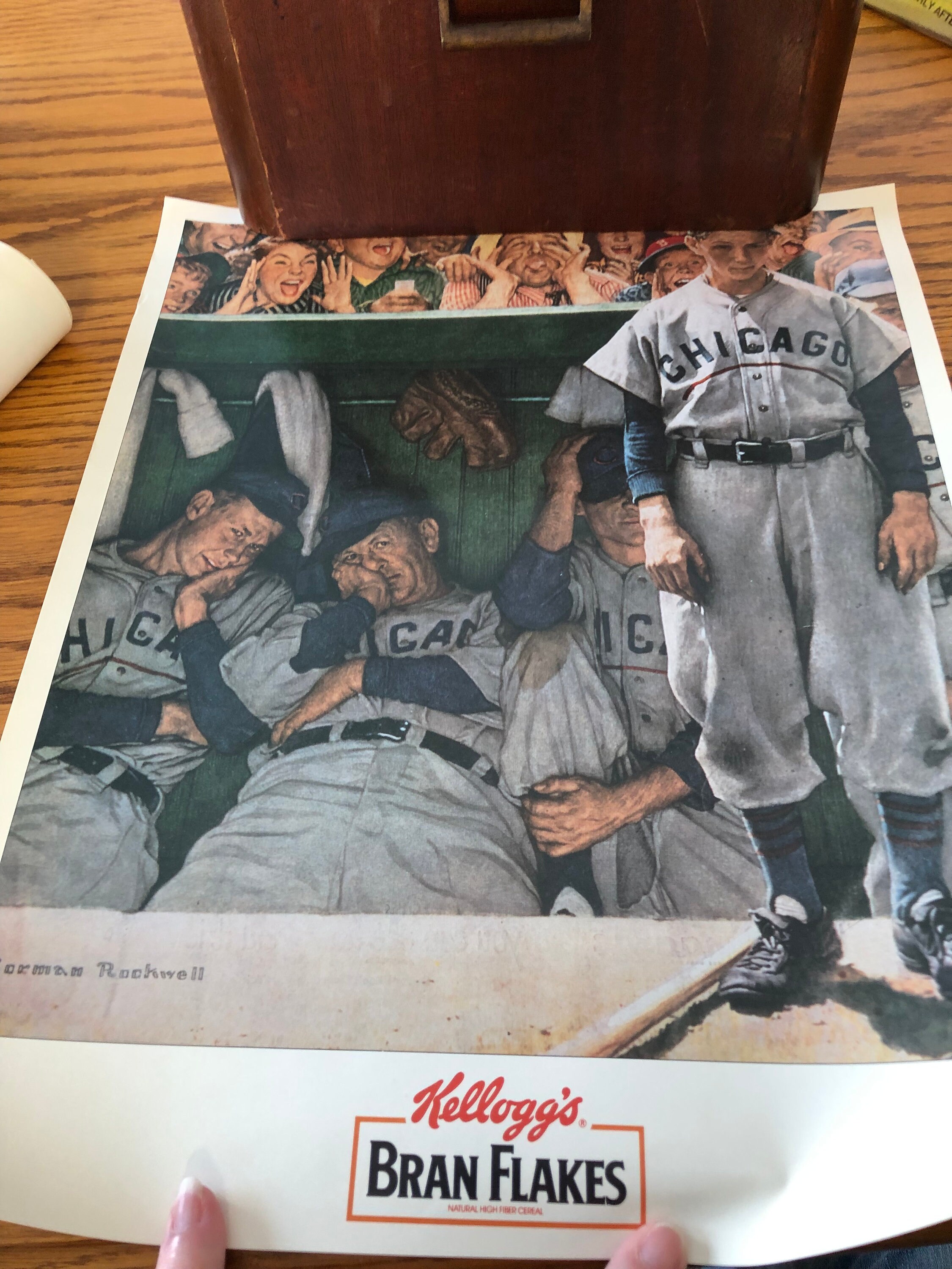 Kelloggs Bran Flakes Baseball 4 Posters of Saturday Evening Post Covers ...