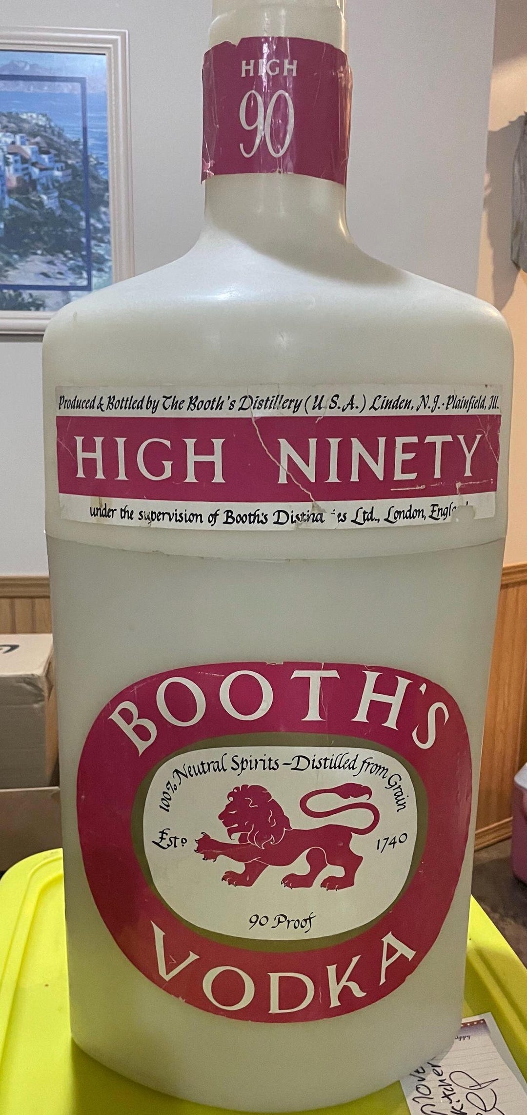 Booth’s RARE Vodka Cooler/ice Bucket Bottle by Booth’s Distillery ...