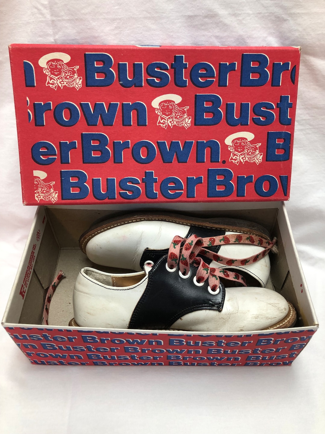 Buster Brown Saddle Shoes With Original Box Child Size 8 1/2 - Etsy
