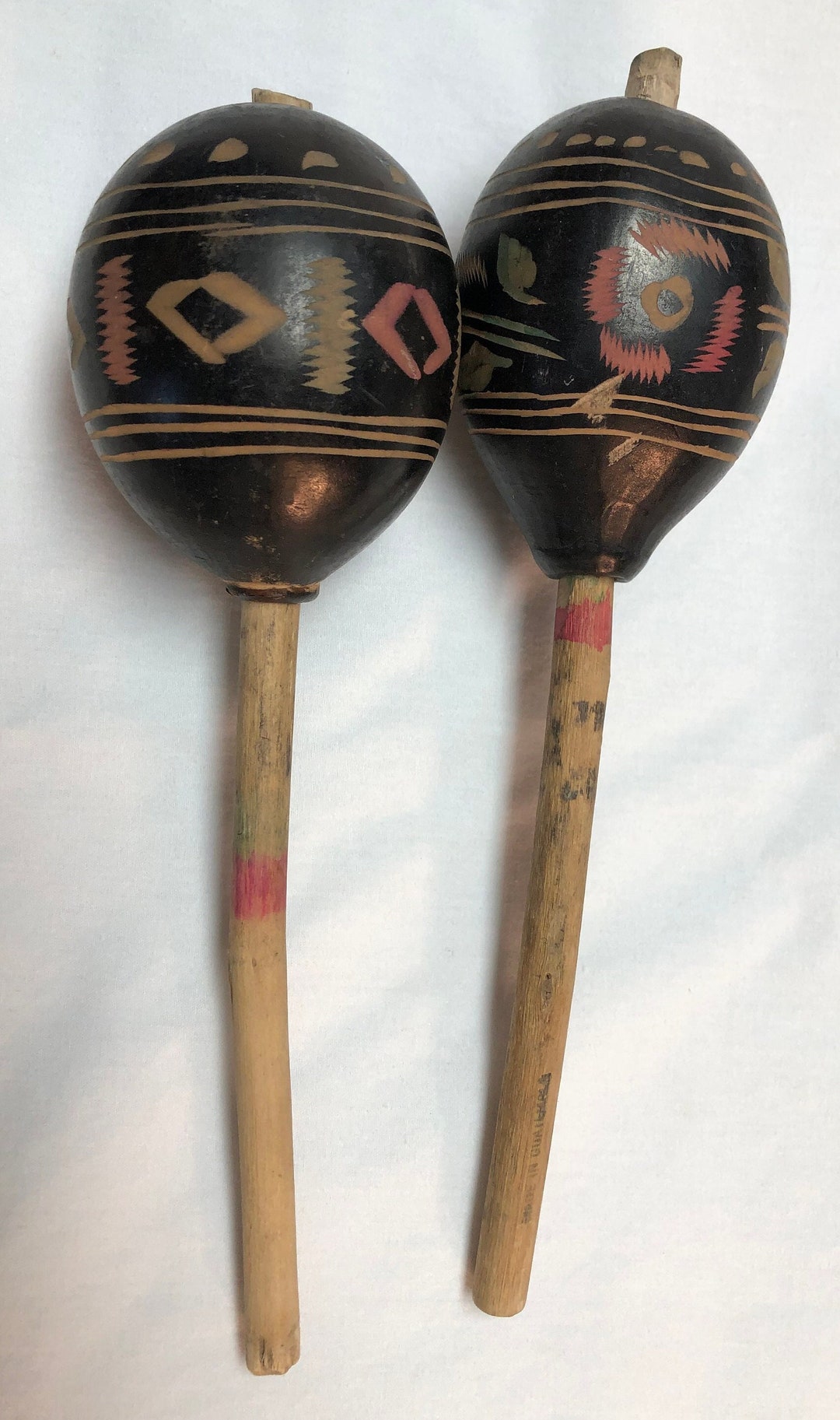 Pair of Mexican Maracas Musical Percussion Instruments Black - Etsy