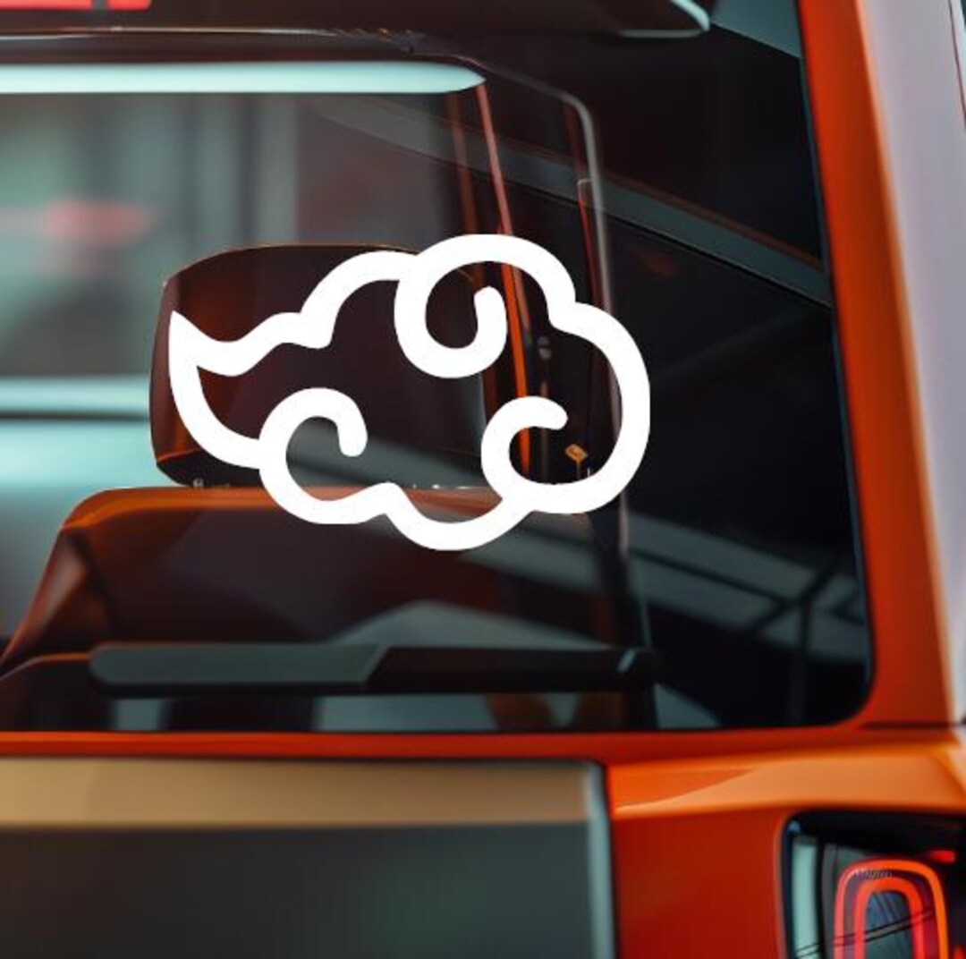 Anime Cloud Vinyl Sticker | Japanese Car Decal | Waterproof Minimalist ...