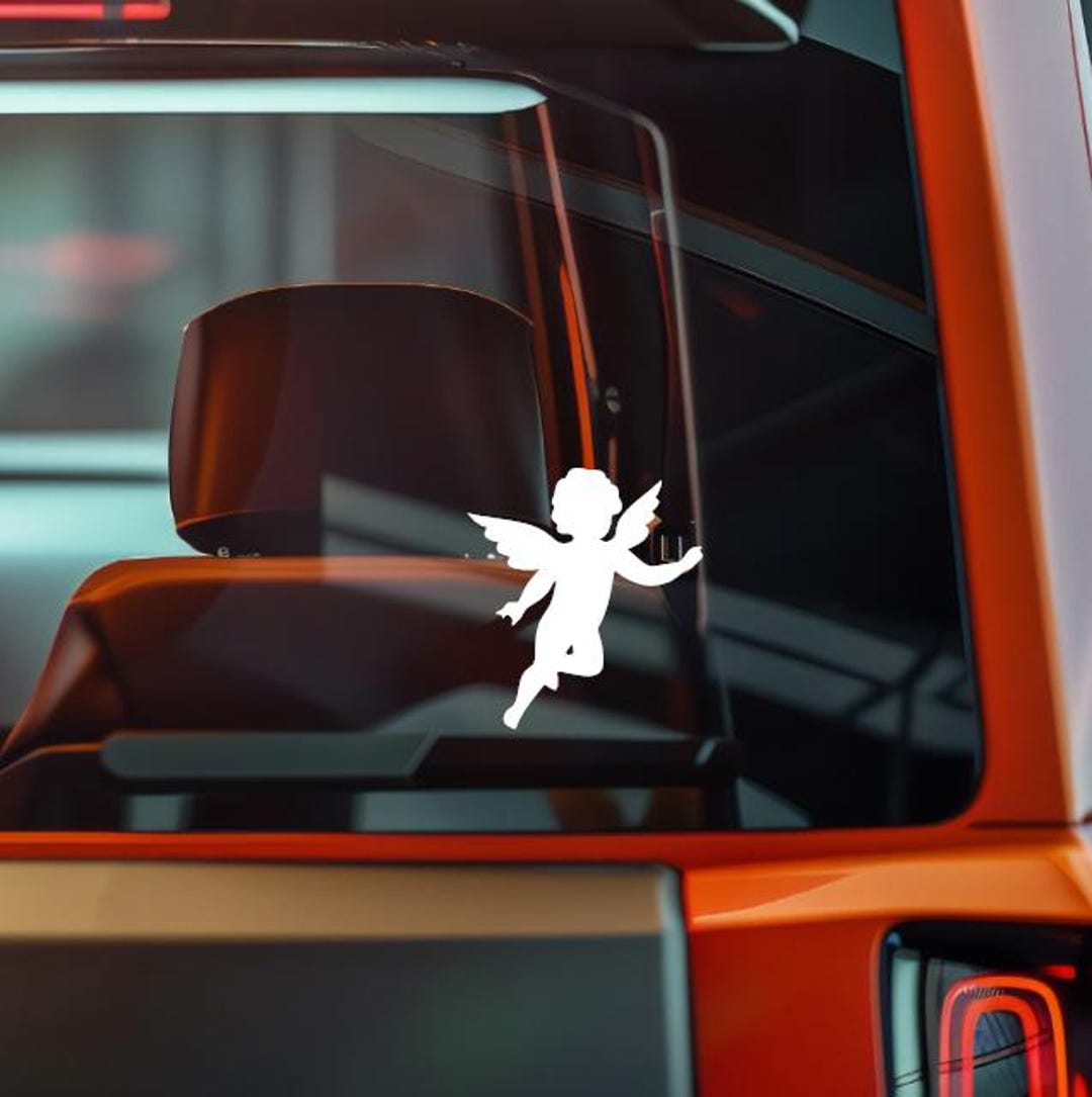 Angel Cupid Sticker | Cute Cherub Car Decal | Waterproof Aesthetic ...