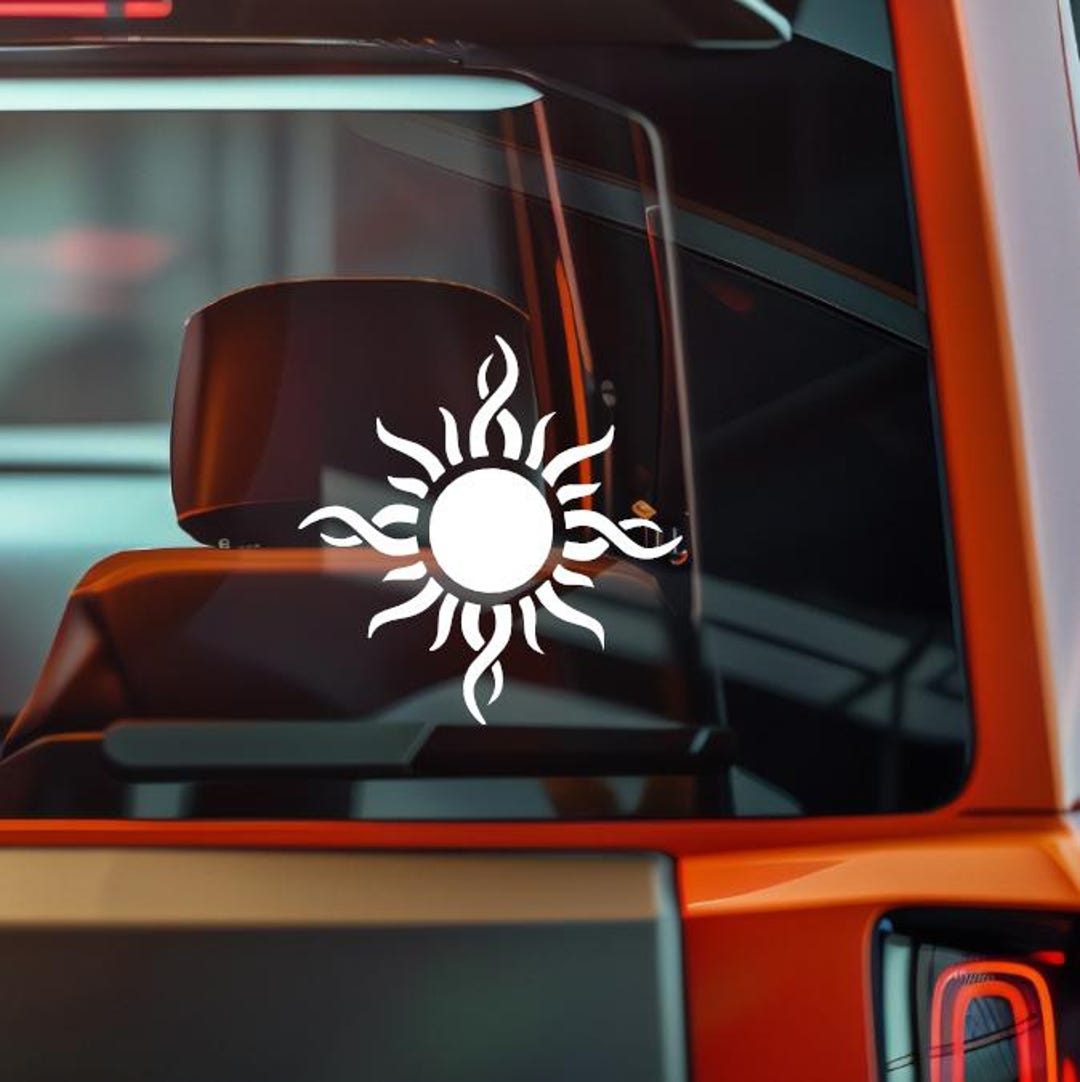 Tribal Sun Decal | Waterproof Vinyl Car Sticker | Boho Sun Window Decal ...