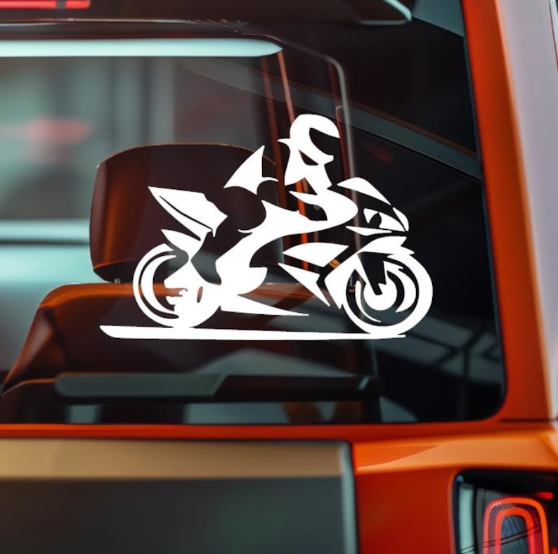Sport Bike Rider Decal | 20+ Colors | Waterproof Motorcycle Vinyl ...