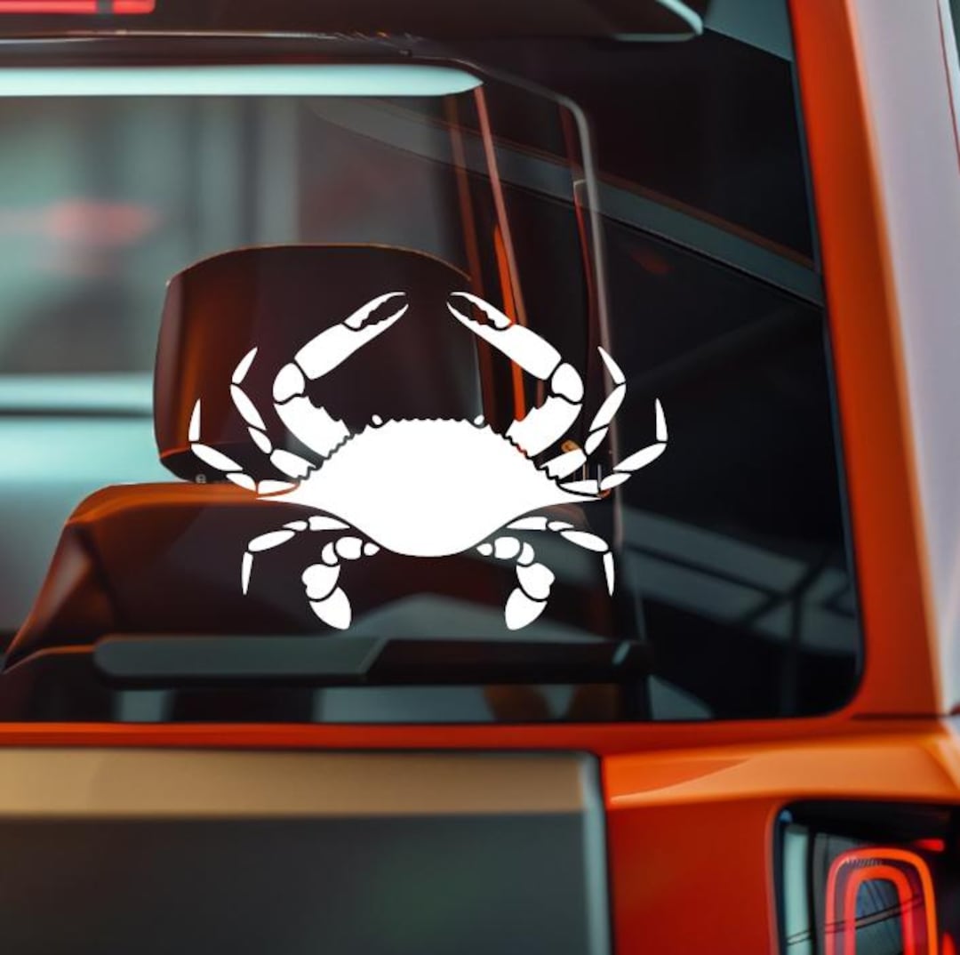 Crab Vinyl Decal | 20+ Colors | Waterproof Indoor/outdoor Sticker for ...