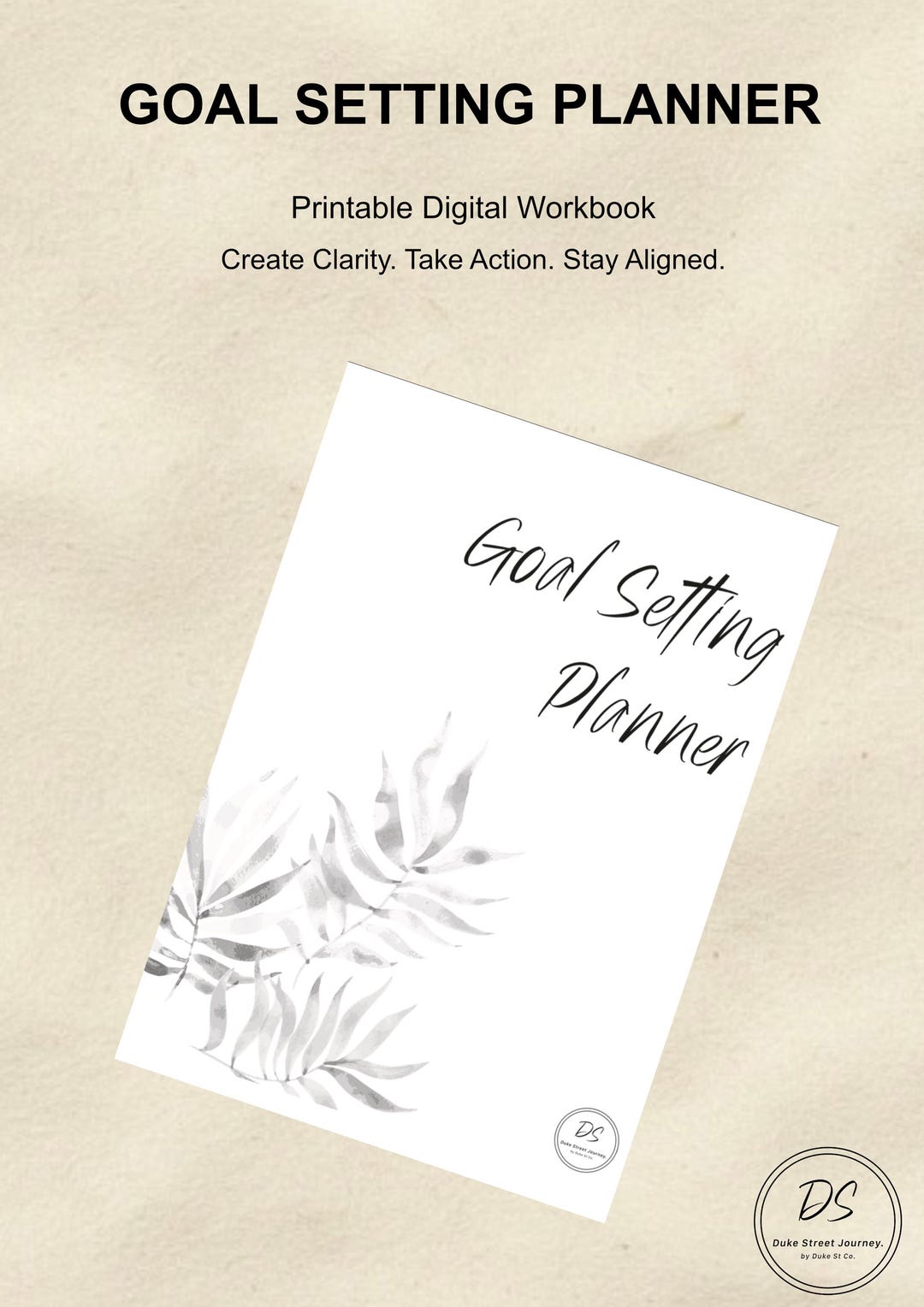 Goal Setting Planner Printable | Life Goals, Habit Tracker & Daily ...