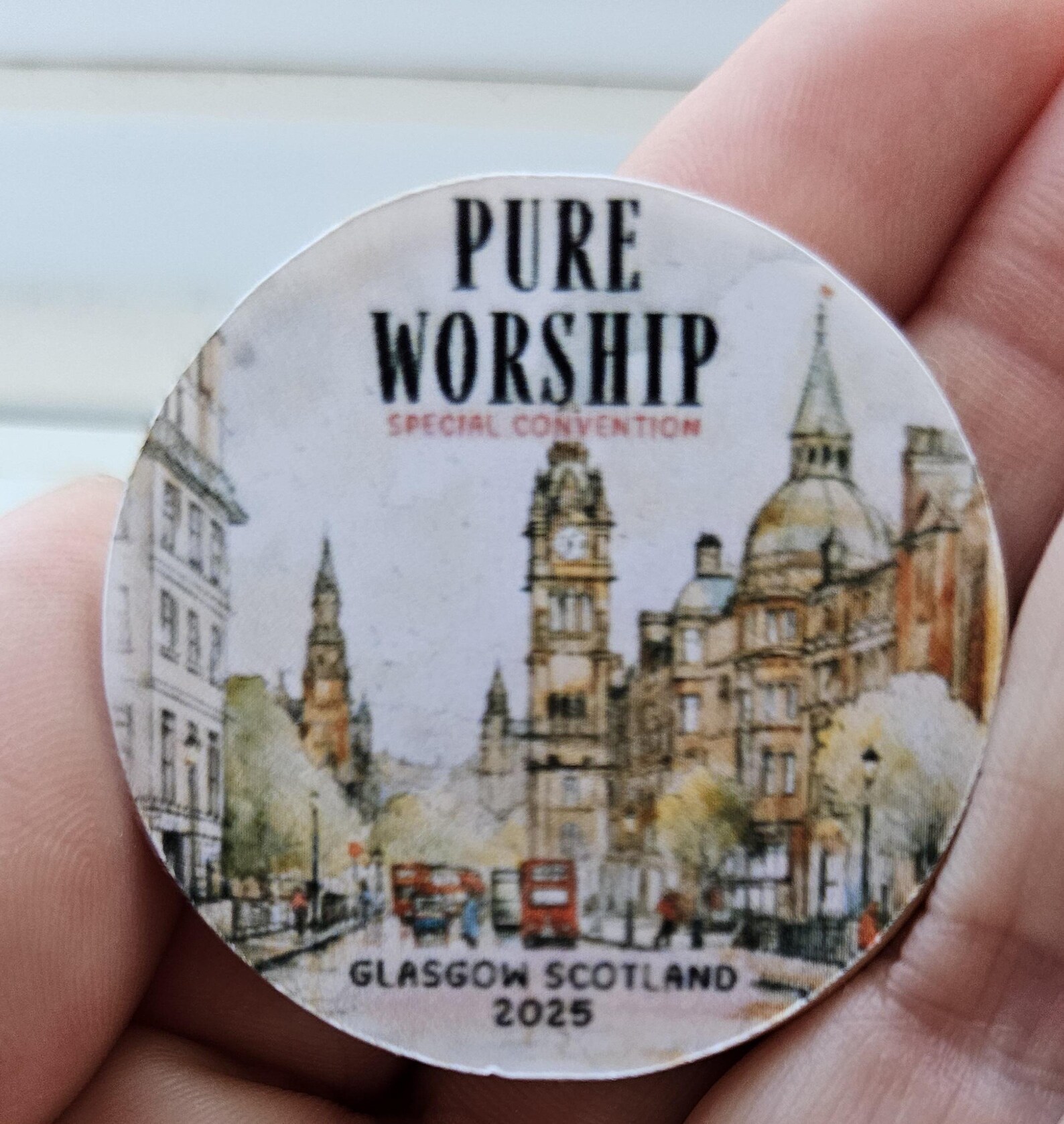 Pure Worship 2025 Convention Buttons Pins JW Jehovah's Witness ...