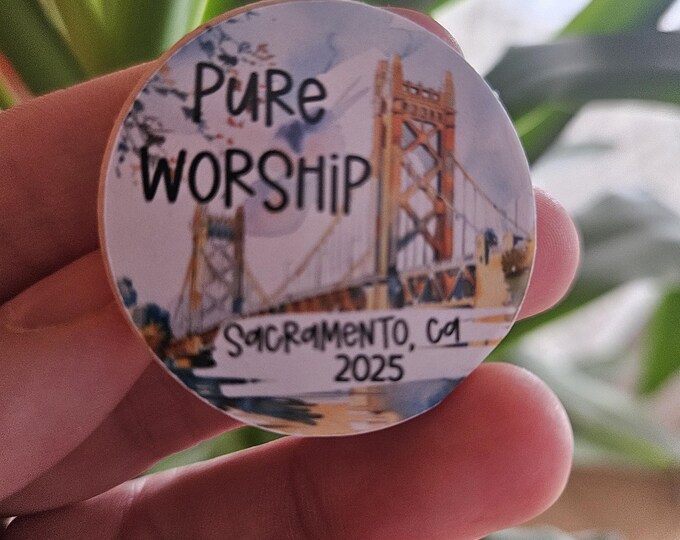 Pure Worship 2025 Convention Buttons Pins Sacramento JW Jehovah's ...