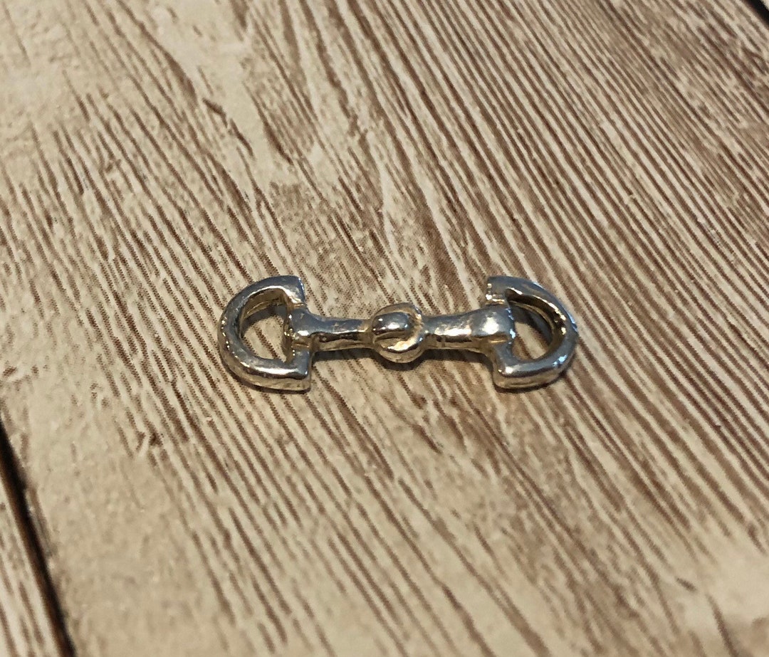 Sterling Silver Snaffle Bit Charm - Etsy