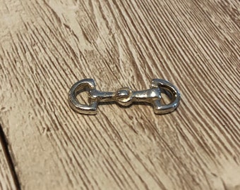 Sterling Silver Snaffle Bit Charm Horse Riding Tack 3D Solid - Etsy