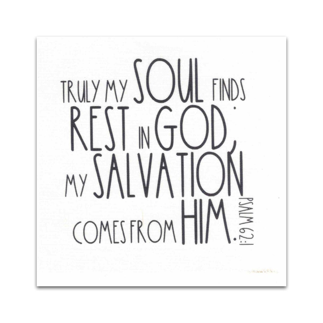 Precut Bible Quilt Square Psalm 62:1 - Etsy