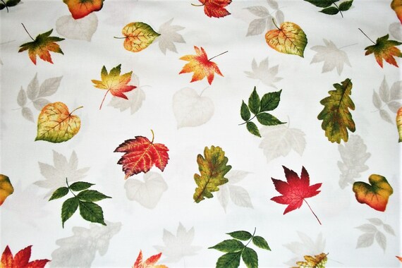 Fall Fabric Fall Leaf Fabric by the Yard Henry Glass | Etsy