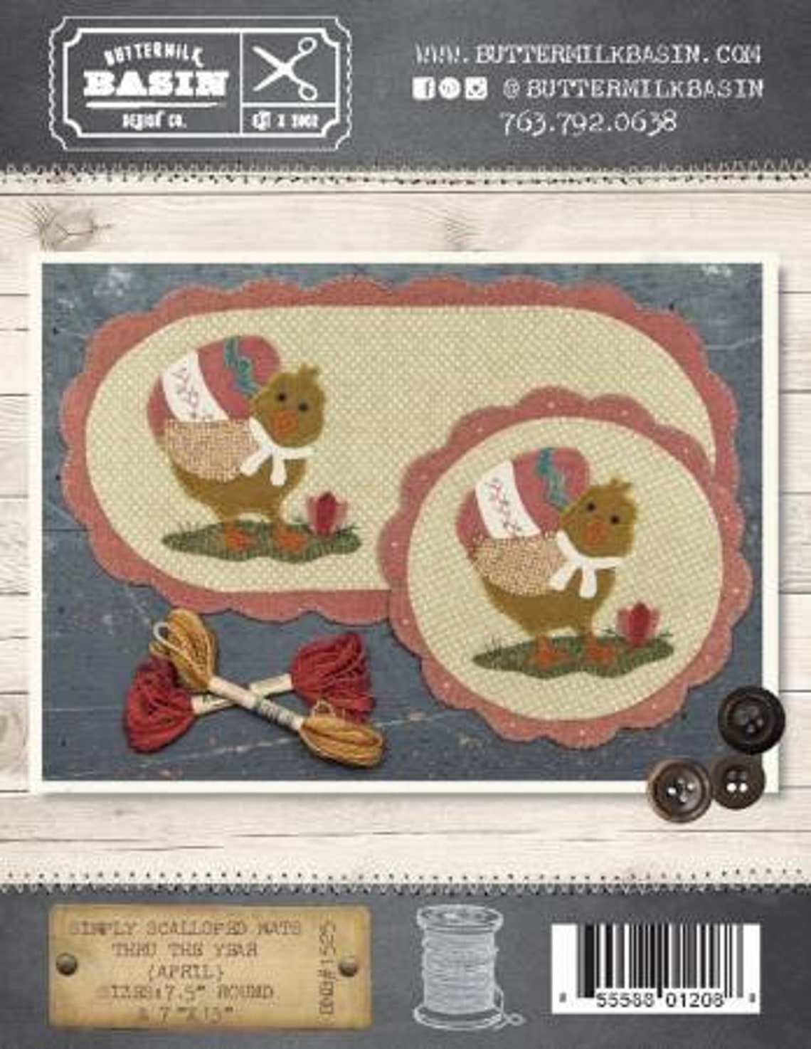 Wool Applique Pattern Easter Wool Candle Mat Pattern Spring | Etsy