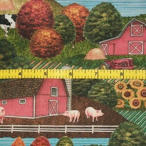 Country Fabric, Barn Fabric, by the Yard, QT Fabrics, Farm Fabric ...