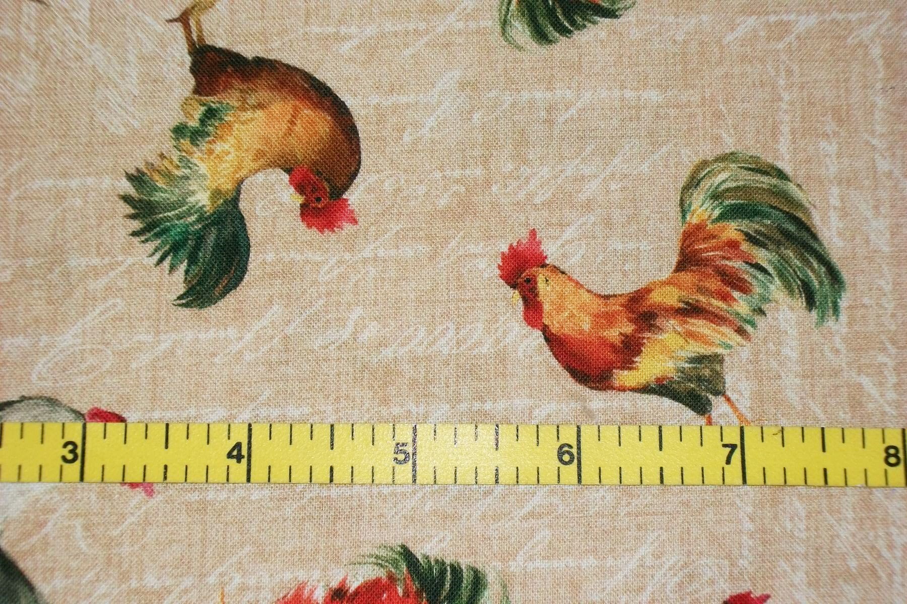 Chicken Fabric Rooster Fabric by the Yard Michael Miller - Etsy