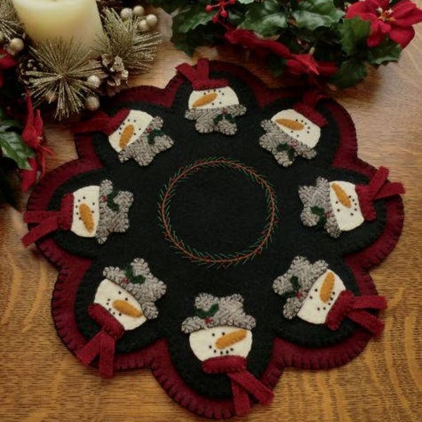 Wool Applique Tree Skirt - Etsy