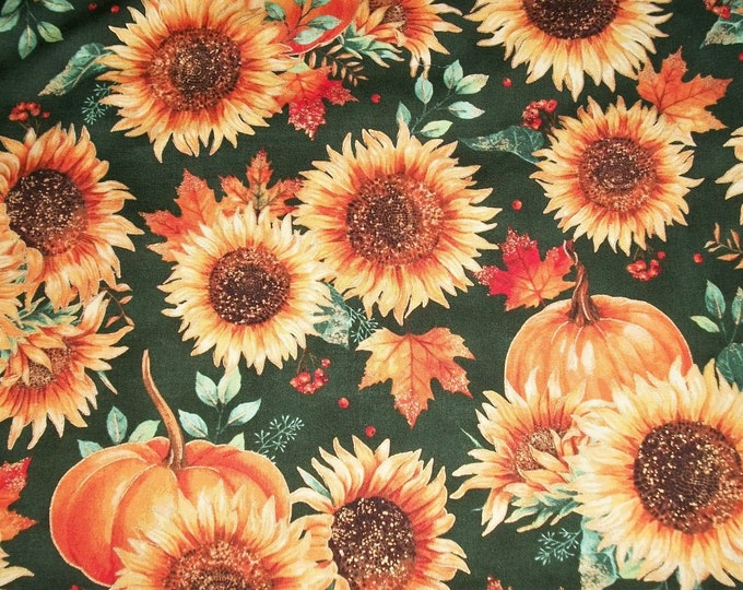 Fall Fabric, by the Yard, RJR Fabrics, Autumn Romance Collection Orange, Fall Autumn Leaves ...