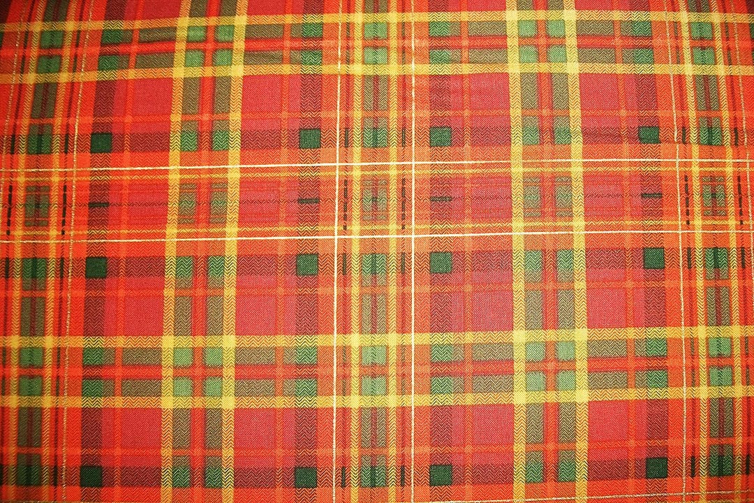 Fall Fabric, Plaid Fabric, by the Yard, Timeless Treasurers, Autumn ...
