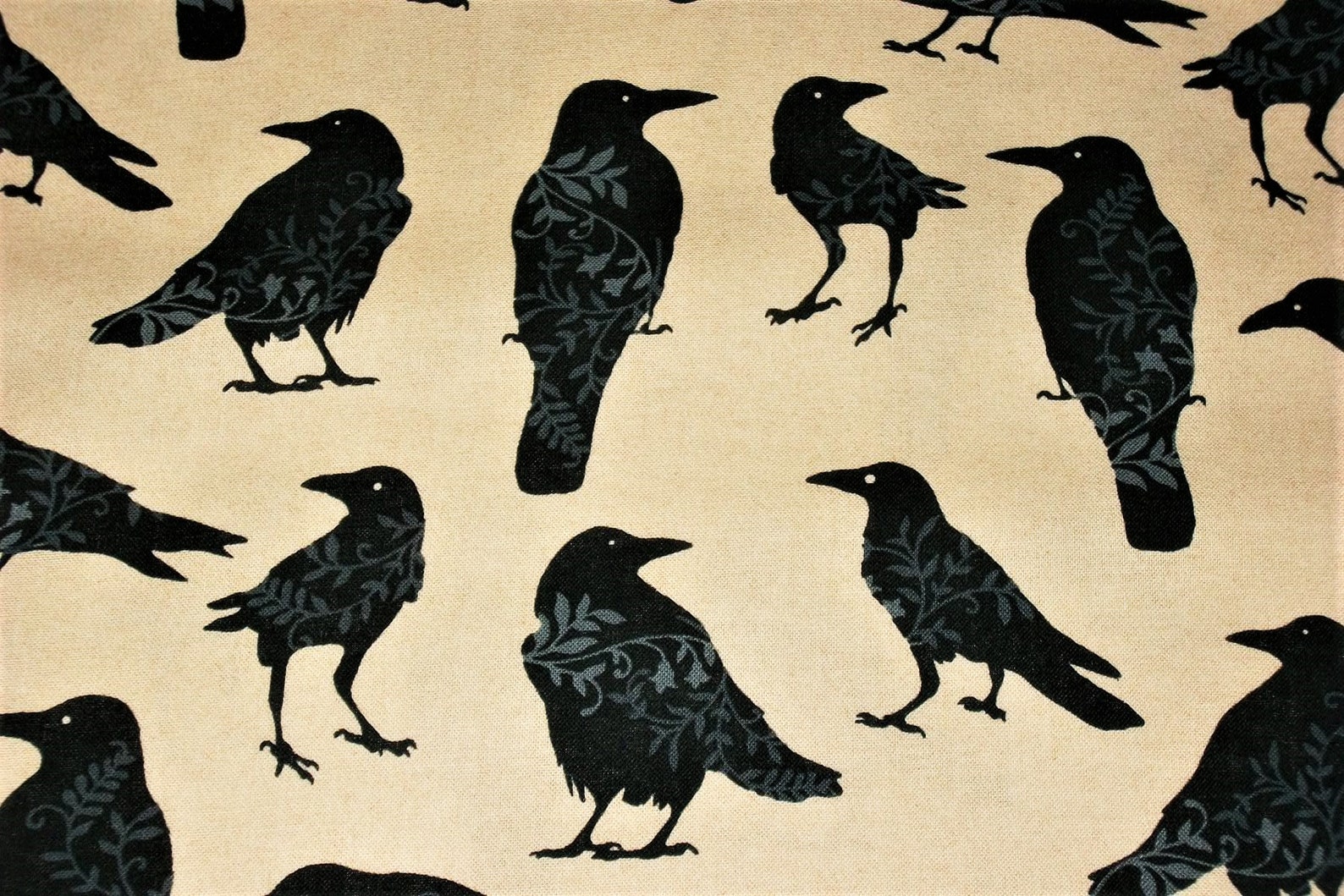 Crow Fabric Raven Fabric by the Yard Henry Glass Primitive - Etsy
