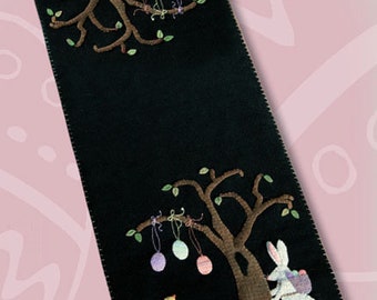 Wool Applique Pattern, Easter Pattern, Spring Wool Applique, Wool Table ...