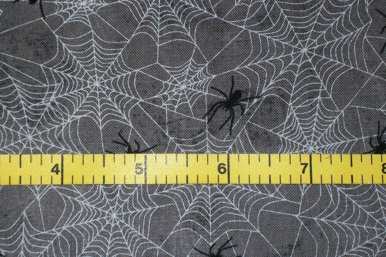 Halloween Fabric Spider Web Fabric by the Yard Wilmington | Etsy