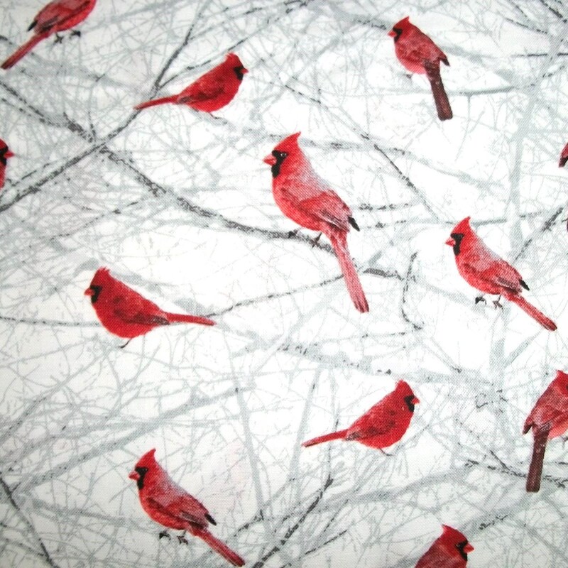 Cardinal Fabric - Etsy