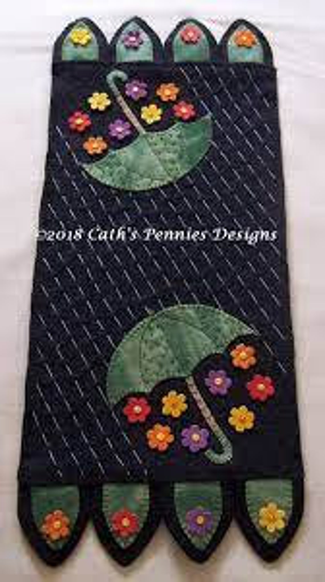 Wool Applique Pattern Flower Pattern Spring Wool Applique - Etsy