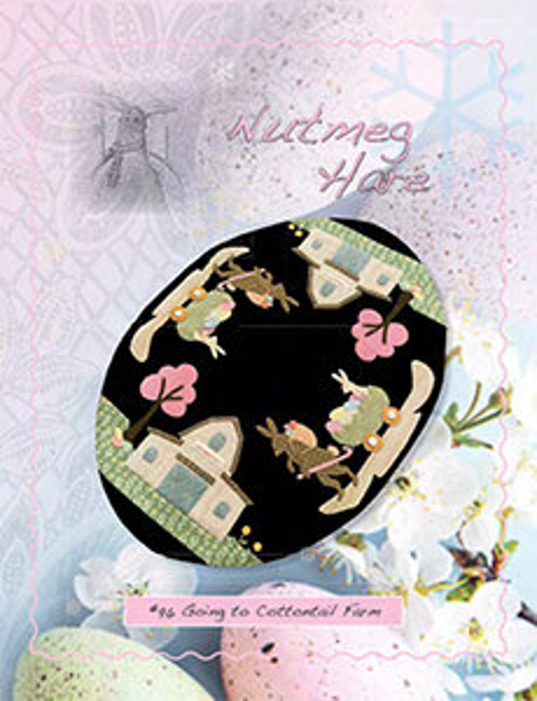 Wool Applique Pattern, Rabbit Pattern, Easter Wool Applique, Wool Table ...