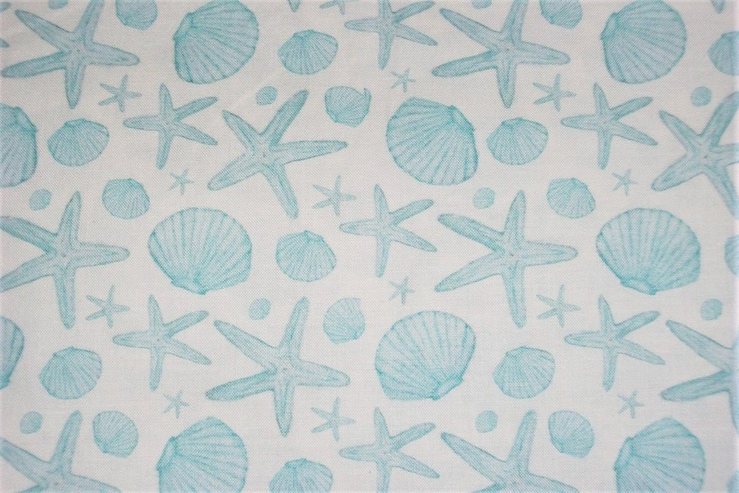 Starfish Fabric, Beach Fabric, by the Yard, P & B Fabric, Quilting ...