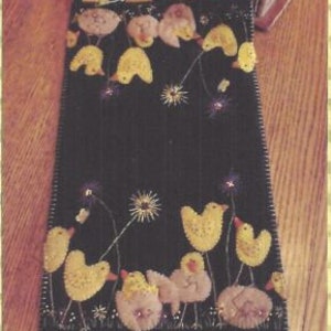 Wool Applique Pattern Easter Pattern Spring Wool Applique - Etsy