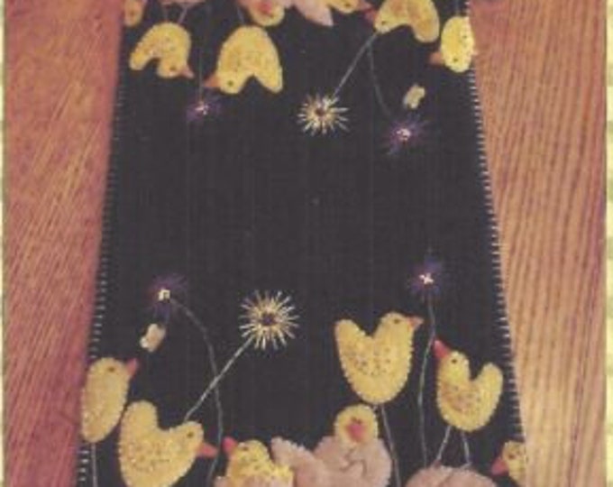 Wool Applique Pattern, Easter Pattern, Spring Wool Applique, Wool Table ...