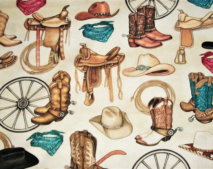 Western Fabric, Cowboy Fabric, by the Yard, QT Fabrics, Quilting Sewing ...